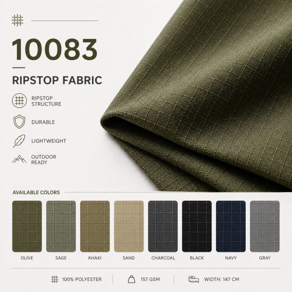 10083 – Ripstop Fabric — 100% Polyester – Foundation Run Textile